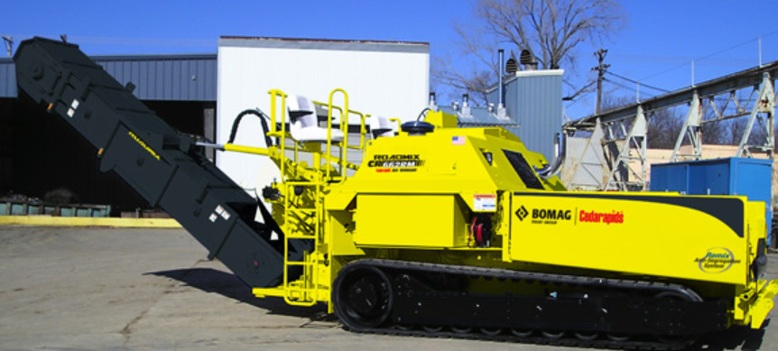 Flat Pattern Paver Rubber Tracks 19 " X 6 " X 57CRL For Terex CR562 ...